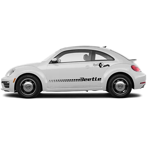 1998-2016 Volkswagen Beetle Rocker Panel Vinyl Graphics Decals Stripes 1