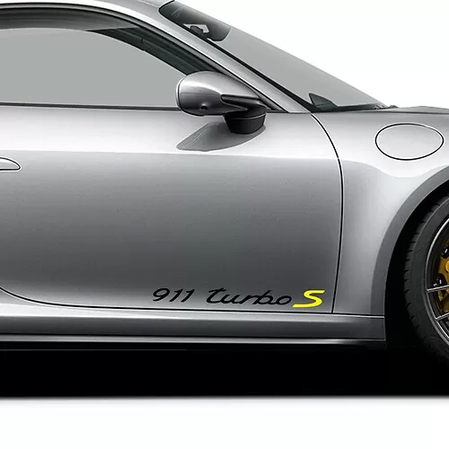Porsche Stickers Porsche 911 Turbo S Signature Side Decal Sticker