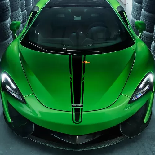 McLaren 570 Full body Hood Stripe Graphics Vinyl Decal Sticker