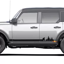 Pair of Bigfoot Yeti Rocker Panel Side Decals Stickers for Ford Bronco