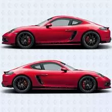 Porsche Cayman GTS 4.0 Side Stripes Kit Decal Sticker
