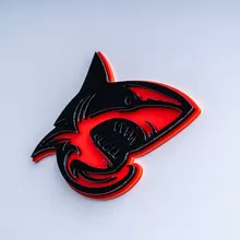 Shark Hellshark 3D Badge Fender Badges Emblem