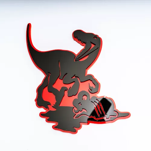 Raptor eat Ram 3D Badge Fender Tailgate Badges Emblem