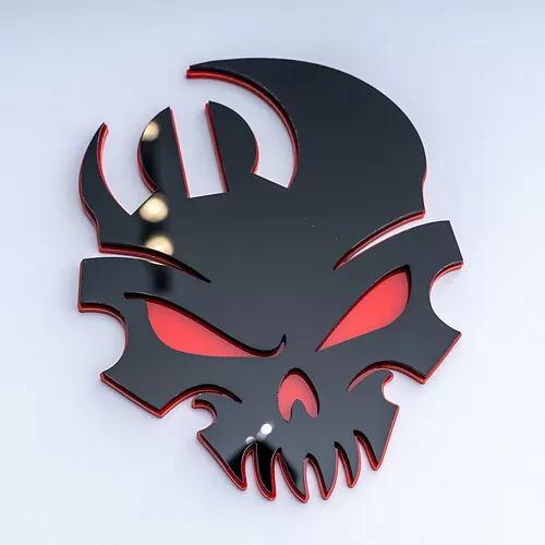 Custom 3D Badge Bull Angry logo Fender Badges Emblem