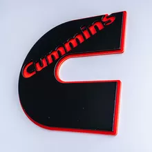 Cummins 3D Badge Fender Tailgate Badges Emblem