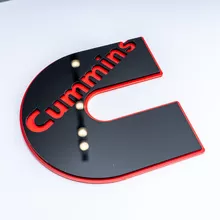 Cummins 3D Badge Fender Tailgate Badges Emblem