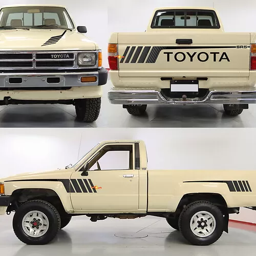 Pair 4Runner Side Door Vinyl Mountains Vintage Decals stripe Stickers ...