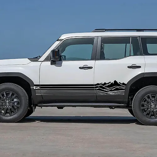 Toyota Land Cruiser Side Rocker Panel Mountain Decals Vinyl