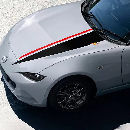 Mazda MX-5 Miata Side Checkered Stripe Decal Sticker - Custom Vinyl Sticker