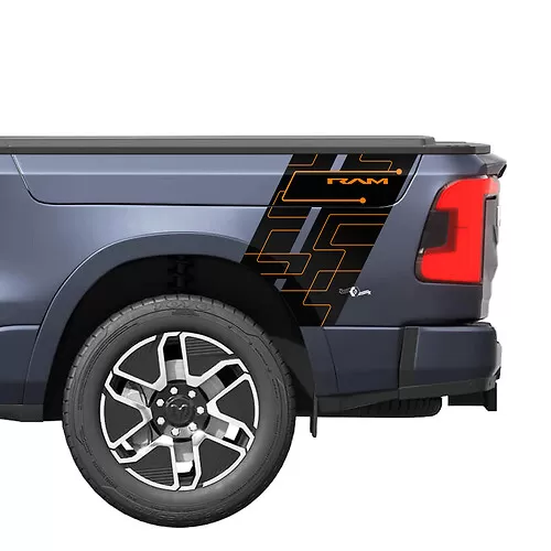 Kit for Hood and Bed Dodge Ram 1500 Rebel GT Vinyl Side Decal Truck ...