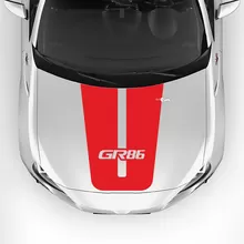 Toyota GR86 Hood Racing Stripes Graphics Decals Stickers