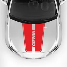 Toyota GR86 Hood Racing Stripes Graphics Decals Stickers