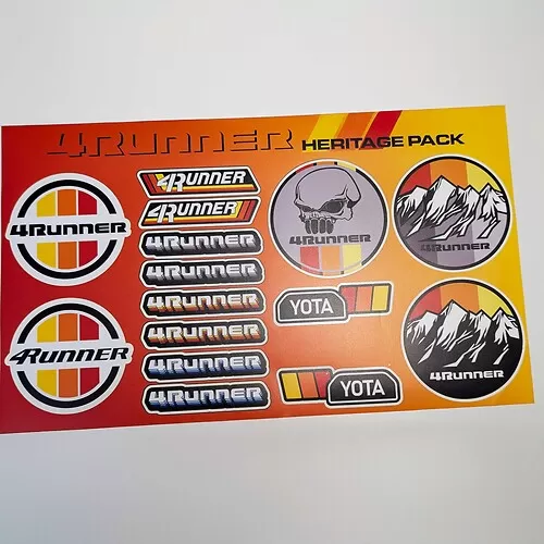 Toyota Heritage Stripes - Classic TRD-Inspired Decals for Your Vehicle ...