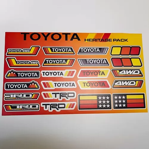 Toyota Heritage Stripes - Classic TRD-Inspired Decals for Your Vehicle ...