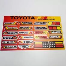 Toyota Heritage Retro Vintage Old Style Sticker Pack Decals Graphics