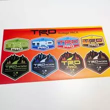TRD Heritage Retro Vintage Old Style Sticker Pack Decals Graphics