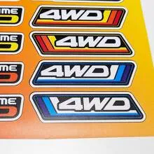 4WD Heritage Retro Vintage Sticker Pack for Toyota Trucks