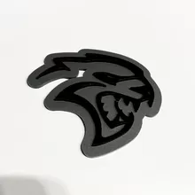 Custom 3D Badge Hellcat Dodge Fender Badges Tailgate Emblem Front ...