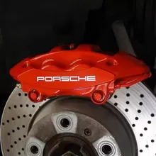 4x Porsche Brake Caliper Decals Stickers