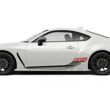 Doors Side Stripes Strobe Graphics Decals for Toyota Cars