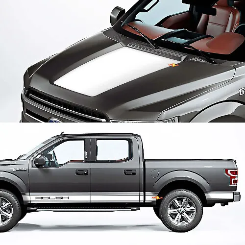 Side Rocker Panel & Hood Decal for Musclecar truck power truck ROUSH