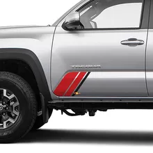 Side Rocker Panel Heritage Stripes Vinyl Decal Sticker for Toyota Tacoma