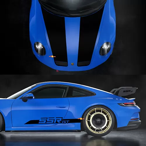 2x Porsche 2023 Porsche Cayenne Rocker Panel Side Solid Stripes Doors ...