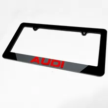 Vehicle License Plate Covers Frames Decor for Audi