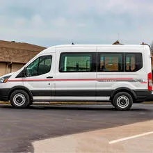 Ford Transit Vinyl Side Stripes Decals in Two Colors