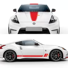 Nissan Nismo 370Z Hood Side Sticker Decal Vinyl Graphic Kit
