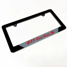 Porsche 911 Turbo S Vehicle License Plate Covers Frames Decor
