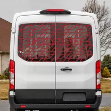 Ford Transit Rear Window Vinyl Decal Sticker