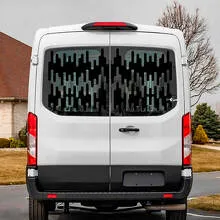 Rear Window Graphics Vinyl Decal Sticker for Musclecar Transit