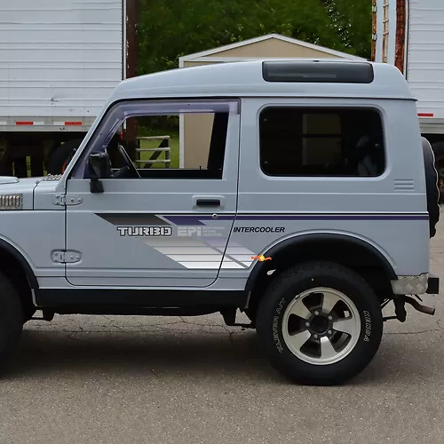 Suzuki JIMNY Mountains Stripes Doors decal sticker graphics