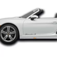 Pair Porsche Stickers Boxster S Porsche Doors Side Decal Sticker