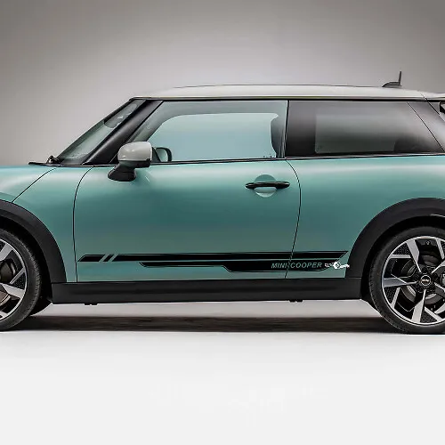 Mini Cooper Stripes Side Door Decal Stickers – Pair Set
