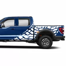 Side Truck Tires Tracks Graphics Vinyl Decals Sticker for Ford F150