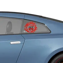 Side Rear Window Dragon Graphics Decals for Nissan GT-R