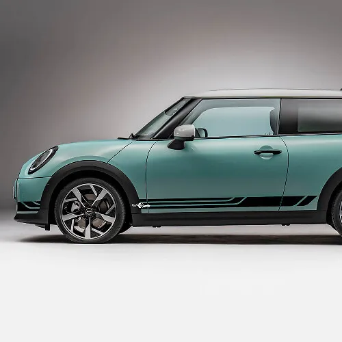 Mini Cooper S Side Front Doors Racing Stripes Decal