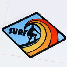 Surf Surfing Edition Fender Badges Tailgate Emblem 3D Badge