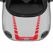 Hood Racing Stripes Rally Decal graphics sticker for MINI Cooper