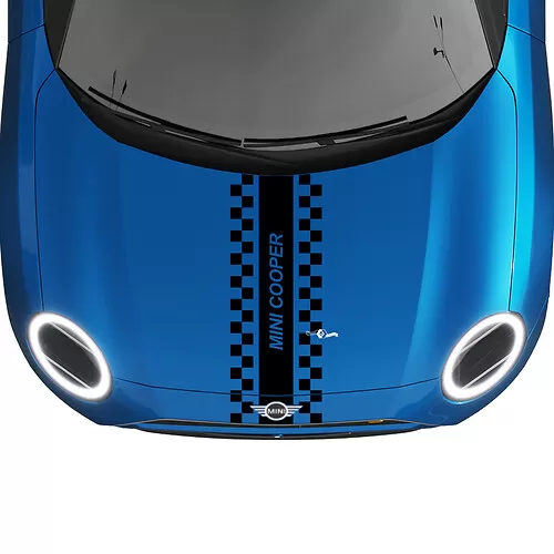 2pcs RACING CUSTOM NUMBER Vinyl Fender Decal Graphic Mini Cooper S JCW