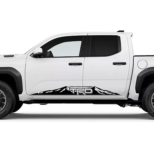 TRD off Road Mountains Side Rocker Panel Decals Stickers for Toyota Tacoma