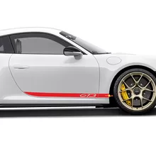 Side 911 GT3 Doors Stripes Kit Decal Sticker for Porsche 911 GT3