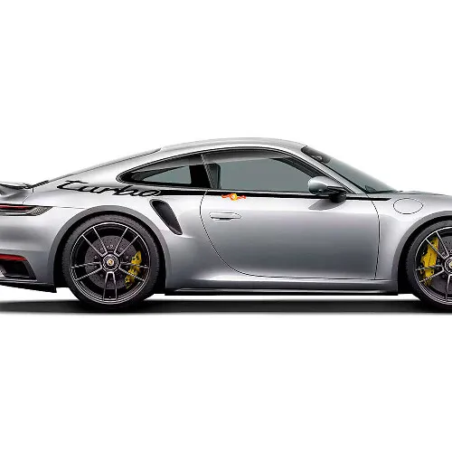 Side 911 Turbo 50 Years Door Stripes Kit Decal for Porsche 911