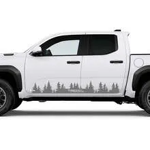 Mountains Trees Side Door Decals for Toyota Tundra