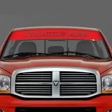 Windshield Rumble Bee Banner Vinyl Decal Sticker for Dodge RAM