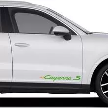 Pair Porsche Stickers Cayenne S Porsche Doors Side Decal Sticker