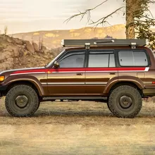 Side Retro Vintage Graphics Stripes for Toyota Land Cruiser 80 Series