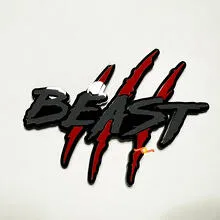 Beast Scratches Claws Fender Emblem 3D Badge